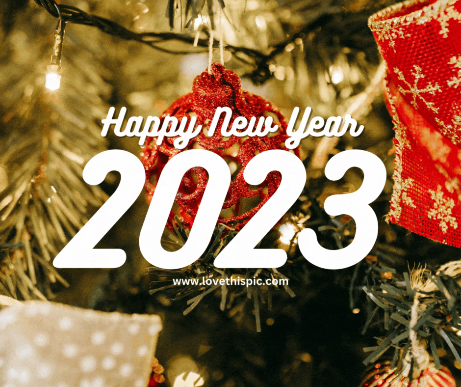 Fancy Red Glitter Ornament - Happy New Year 2023 Pictures, Photos, and ...