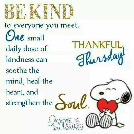 Be Kind To Everyone You Meet, Thankful Thursday Pictures, Photos, and ...