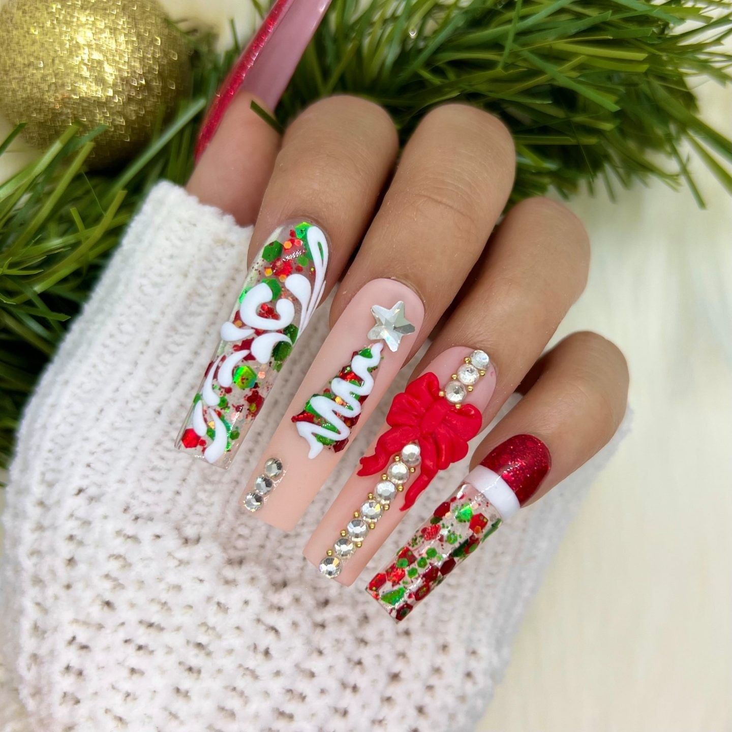 Long Holiday Tree Nails Pictures, Photos, and Images for Facebook ...