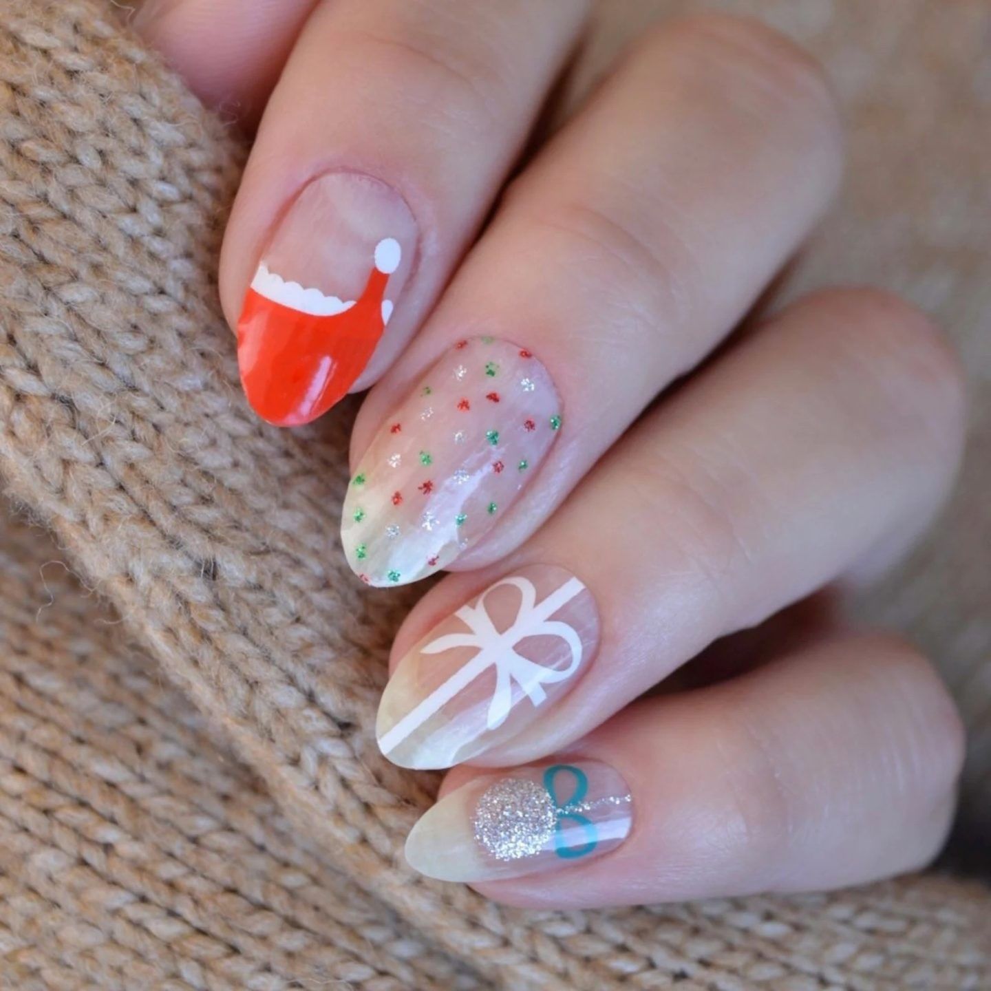 Short Transparent Holiday Nails Pictures, Photos, and Images for ...