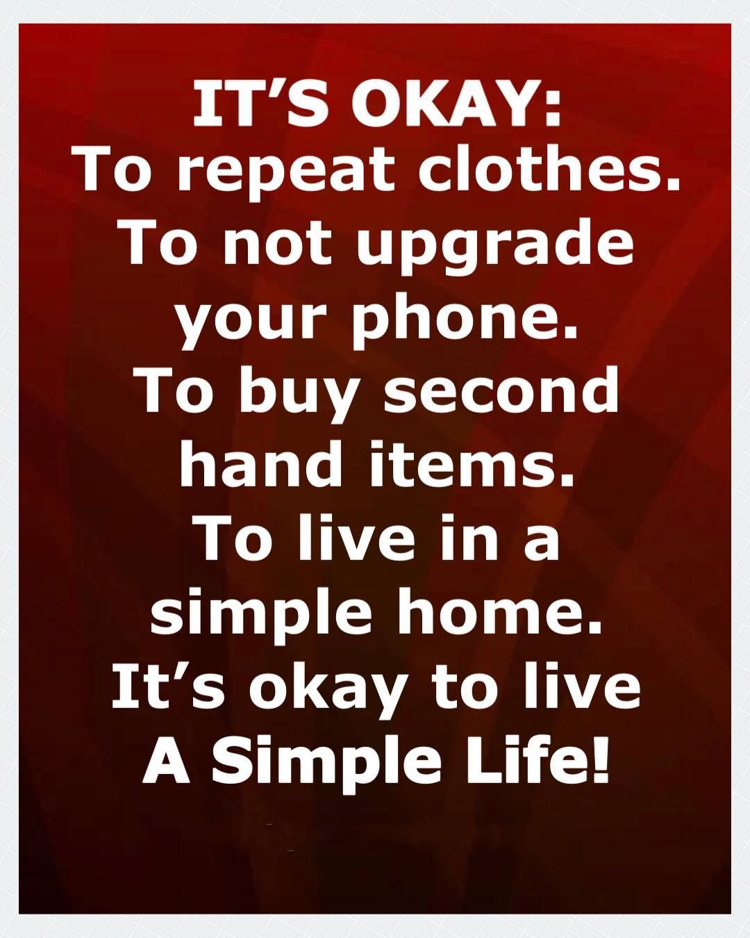 It's Okay To Live A Simple Life Pictures, Photos, and Images for ...