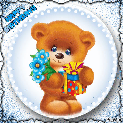 Happy Birthday Teddy Gif Pictures, Photos, and Images for Facebook ...
