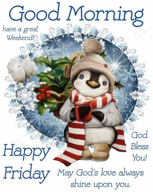 Cute Penguin, Good Morning Happy Friday Pictures, Photos, and Images ...