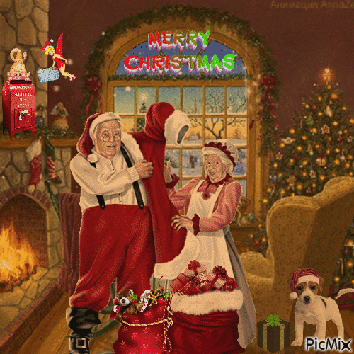 Santa Getting Dressed - Merry Christmas Pictures, Photos, and Images ...