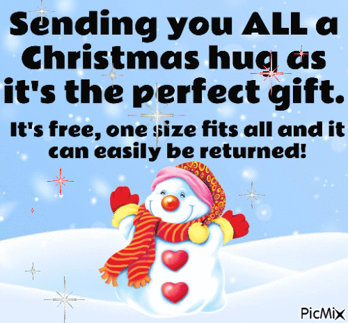 Sending You All A Christmas Hug As It's The Perfect Gift. It's Free ...