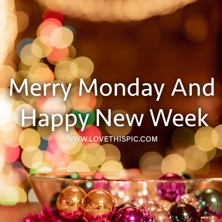 Pink - Gold Bauble Merry Monday Quote Pictures, Photos, and Images for ...