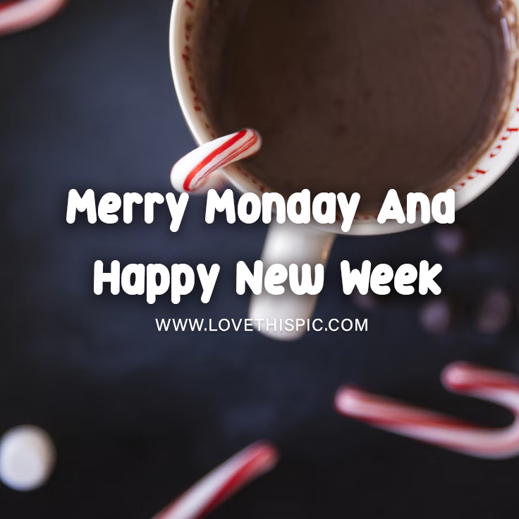 Hot Cocoa With Candy Canes - Merry Monday And Happy New Week Pictures ...