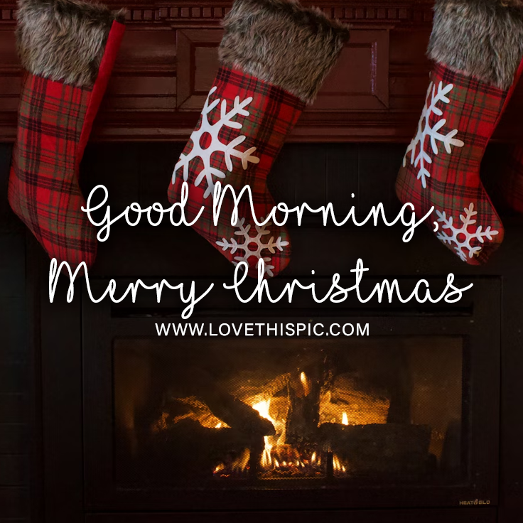 Xmas Stocking Good Morning, Merry Christmas Greeting Pictures, Photos ...
