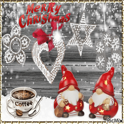 Gnome & Coffee Merry Christmas Gif Pictures, Photos, and Images for ...