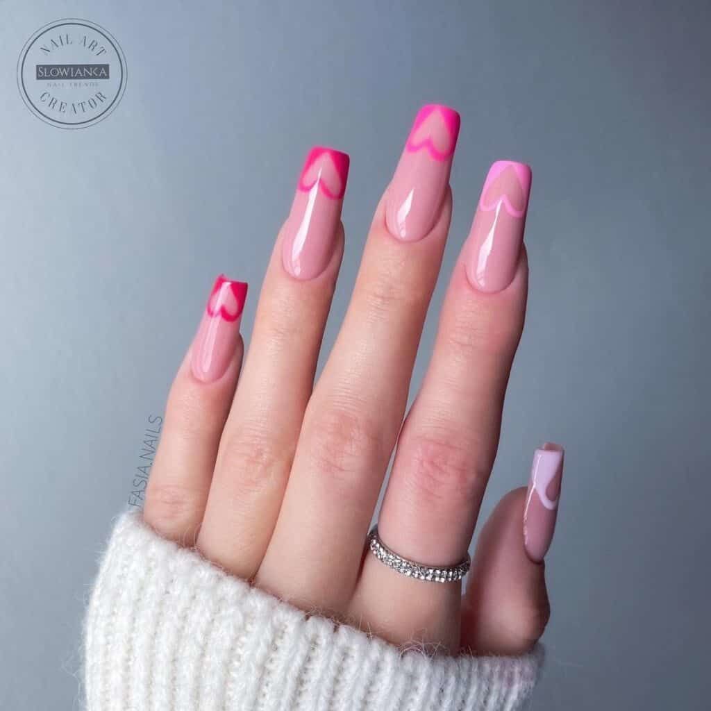 Heart Outlined Tip Nails Pictures, Photos, and Images for Facebook ...