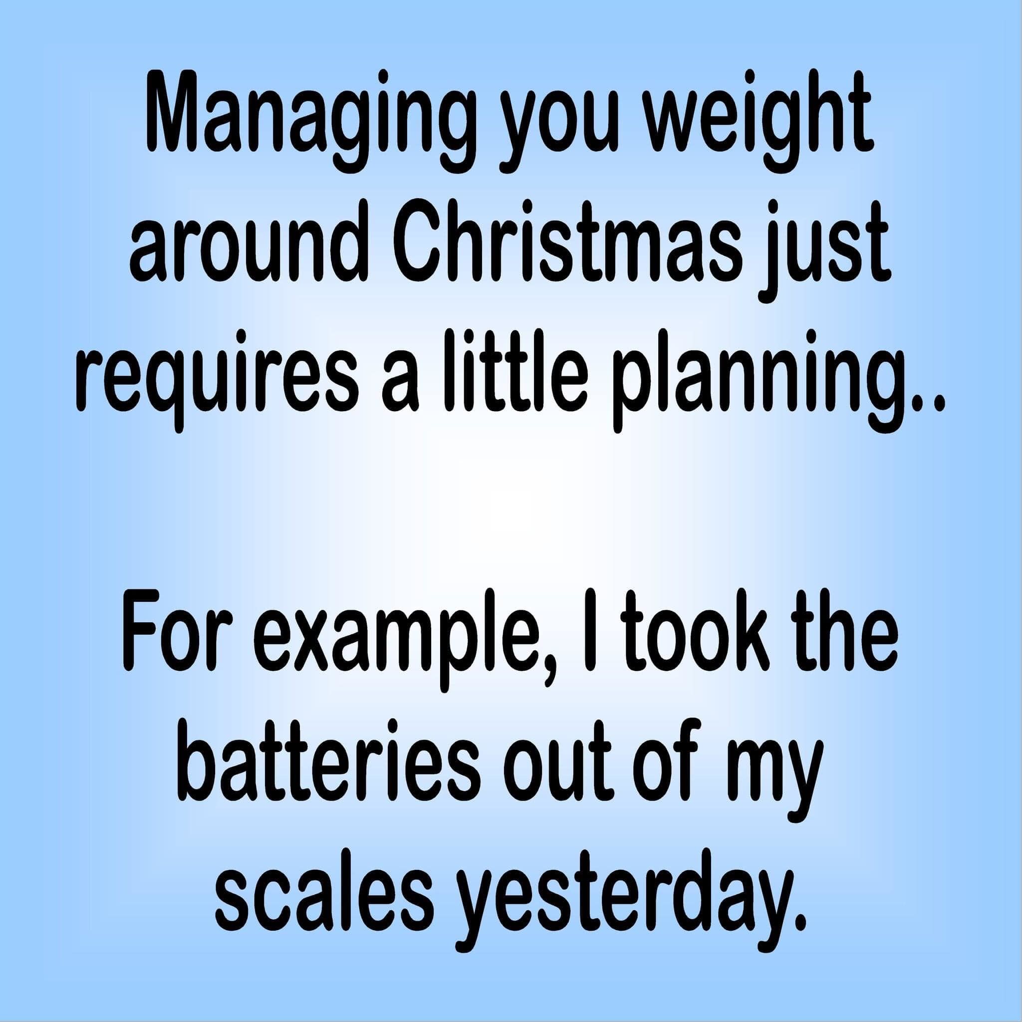 Managing Your Weight Around Christmas Just Required A Little Planning ...