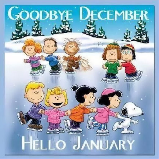 Peanuts Gang Skating - Goodbye December, Hello January Pictures, Photos ...