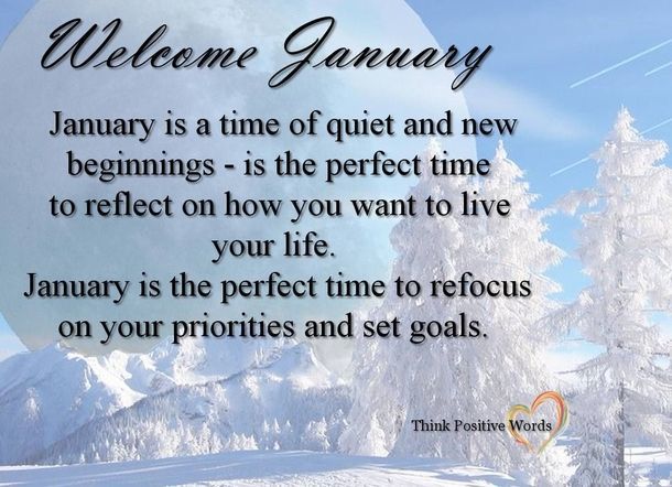 January Is A Time Of Quiet And New Beginnings, Is The Perfect Time To ...