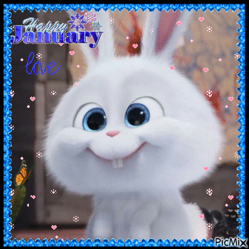 Smiling Bunny Happy January Gif Pictures, Photos, and Images for ...