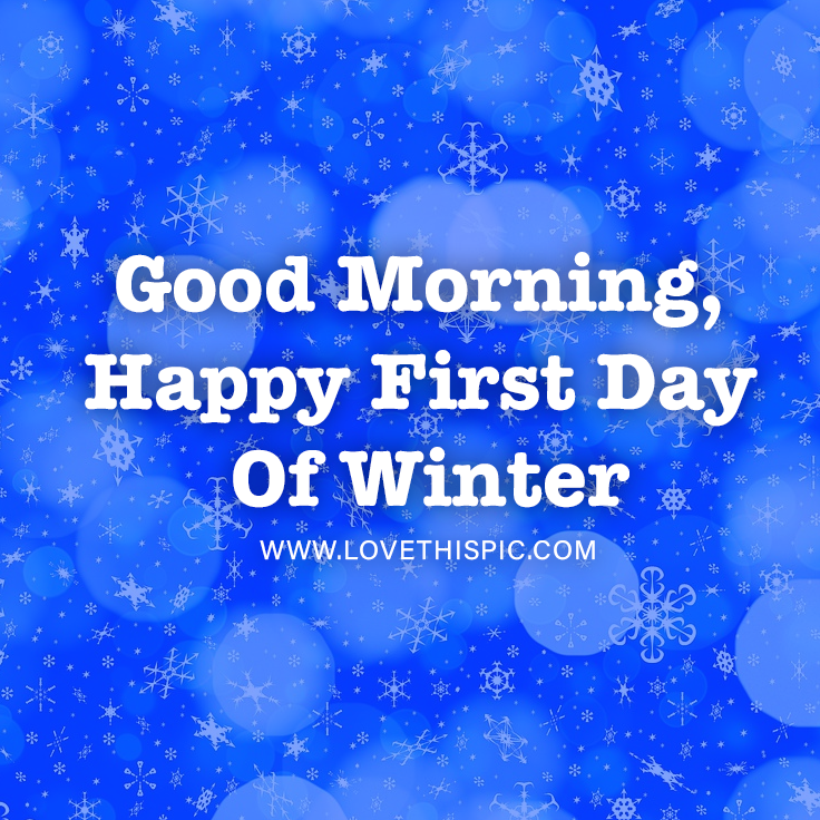 Snowflakes And Bokeh - Good Morning, Happy First Day Of Winter Pictures ...