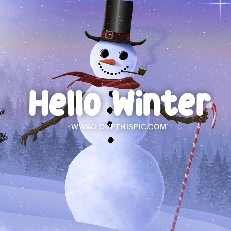 Hello Winter Snowman Pictures, Photos, and Images for Facebook, Tumblr ...