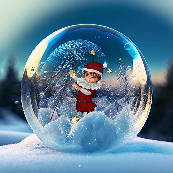 Cookie Doll Elf In Snow Bubble Pictures, Photos, and Images for ...