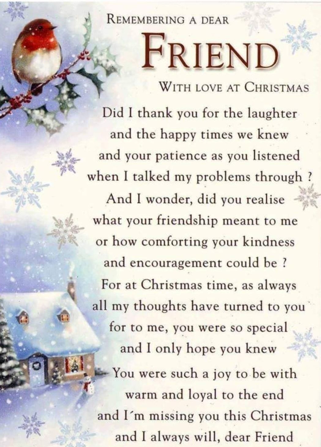 Remembering A Dear Friend With Love At Christmas Pictures, Photos, and ...