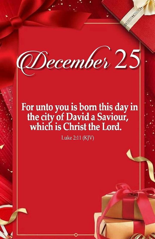 December 25: For Unto You Is Born This Day In The City Of David A ...