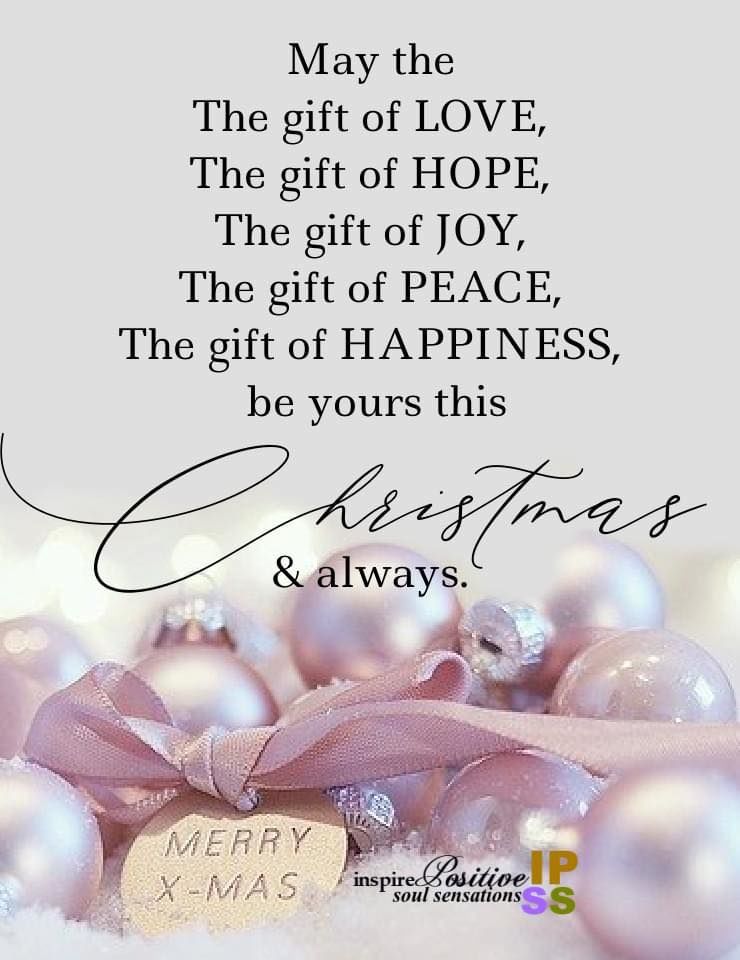 May The Gifts Of Love, Hope, Joy, Peace And Happiness Be Yours This ...