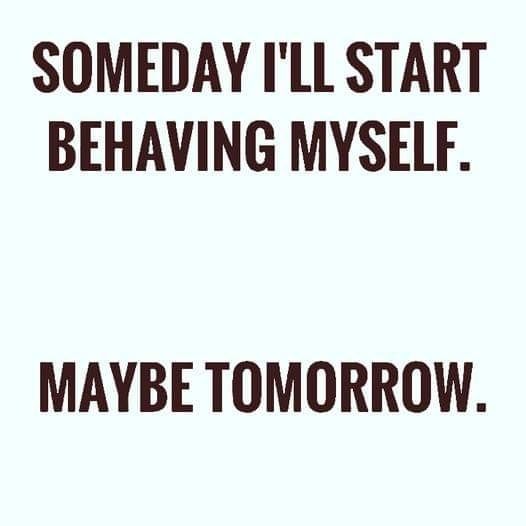 Someday I'll Start Behaving Myself. Maybe Tomorrow Pictures, Photos ...