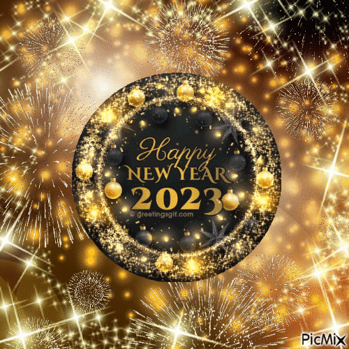 Happy New Year Fireworks Gif