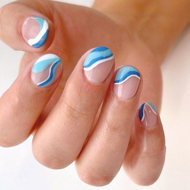 Blue Wavy Nails Pictures, Photos, and Images for Facebook, Tumblr ...