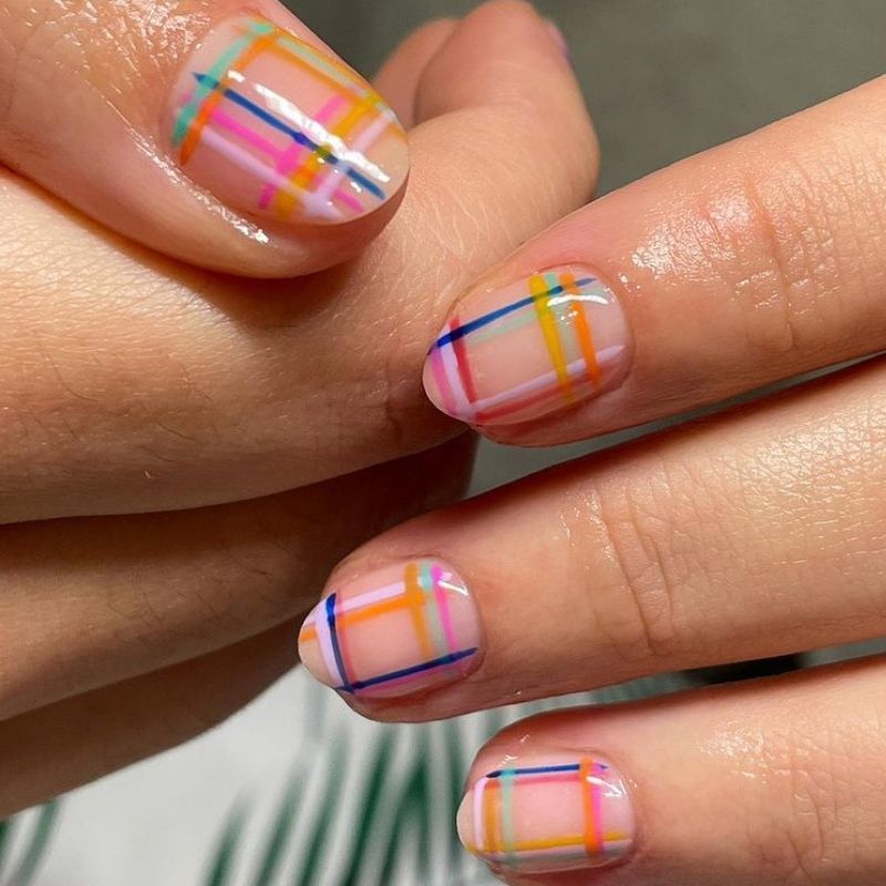 Spring Plaid Nails Pictures, Photos, and Images for Facebook, Tumblr ...