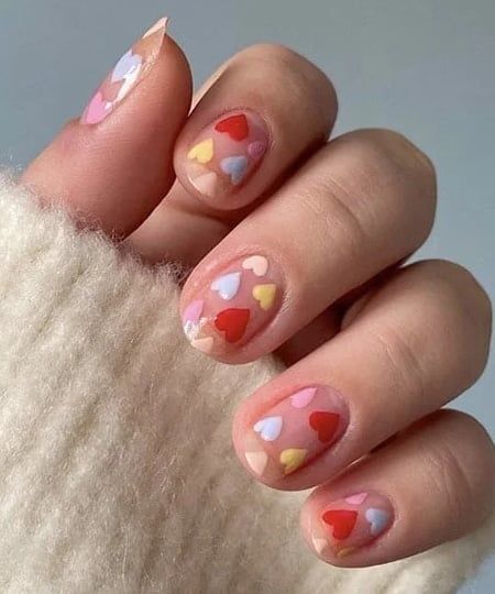 Cute Hearts On Short Nails Pictures, Photos, and Images for Facebook ...