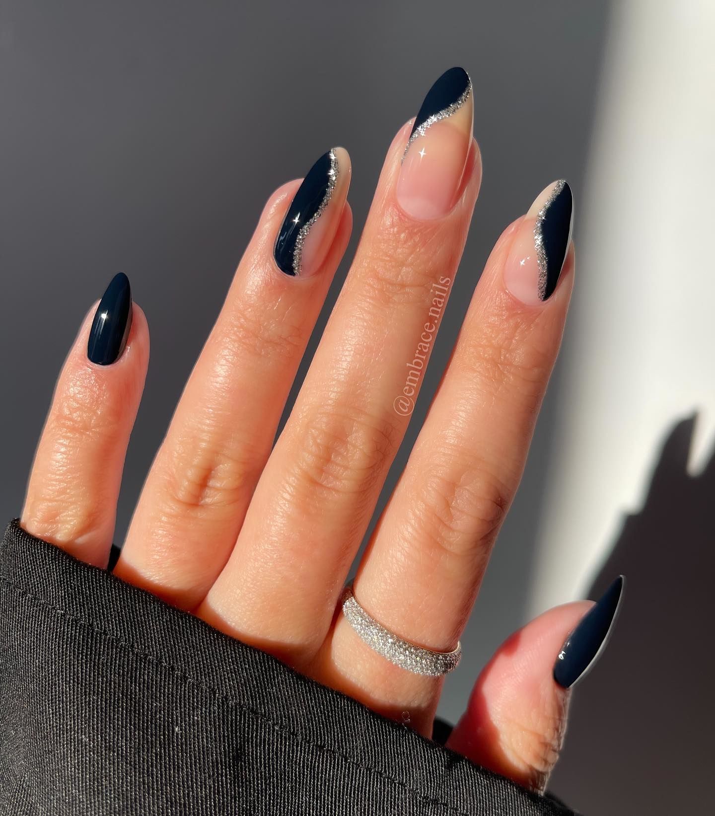 Fancy Abstract Black And Silver Nails Pictures, Photos, and Images for ...