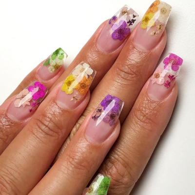 Adorable Pressed Flower Nails Pictures, Photos, and Images for Facebook ...