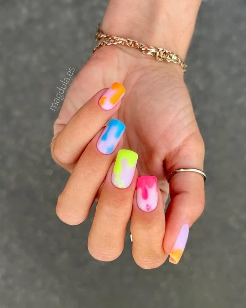 Drippy Neon Summer Nails Pictures, Photos, and Images for Facebook ...
