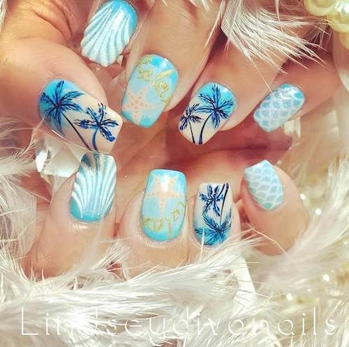 Summer Beach Vacation Nails Pictures, Photos, and Images for Facebook ...