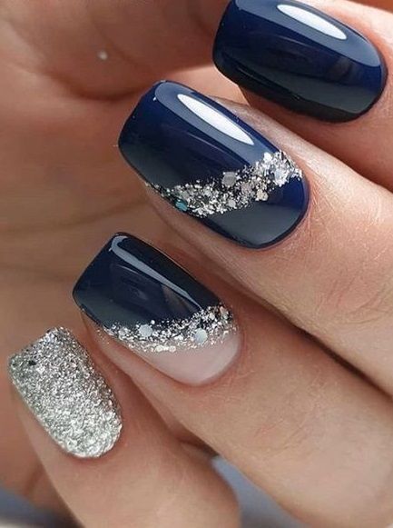 Midnight Blue Winter Nails Pictures, Photos, and Images for Facebook ...