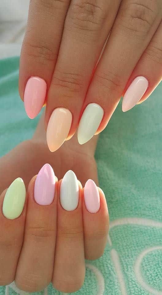 Easter Almond Shaped Spring Nails Pictures, Photos, and Images for ...