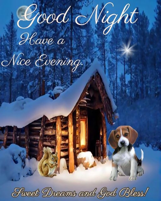 Winter Cabin - Good Night, Have A Nice Evening Pictures, Photos, and ...