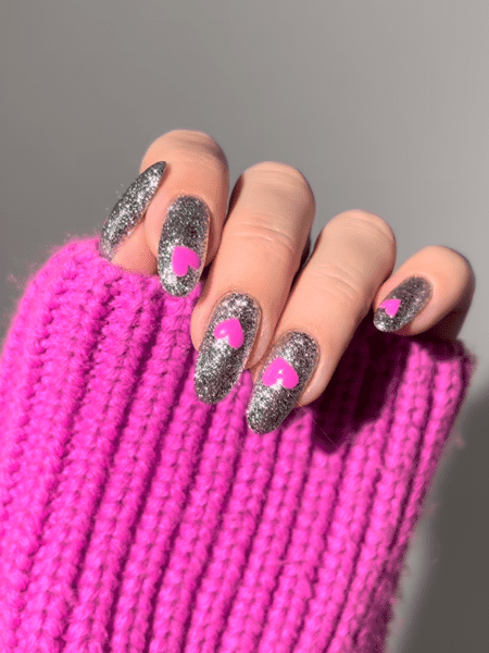 Extra Sparkly Heart Nails Pictures, Photos, and Images for Facebook ...