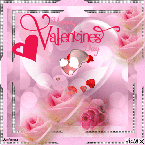 Bursting Heart & Pink Rose Valentine's Day Gif Pictures, Photos, and ...