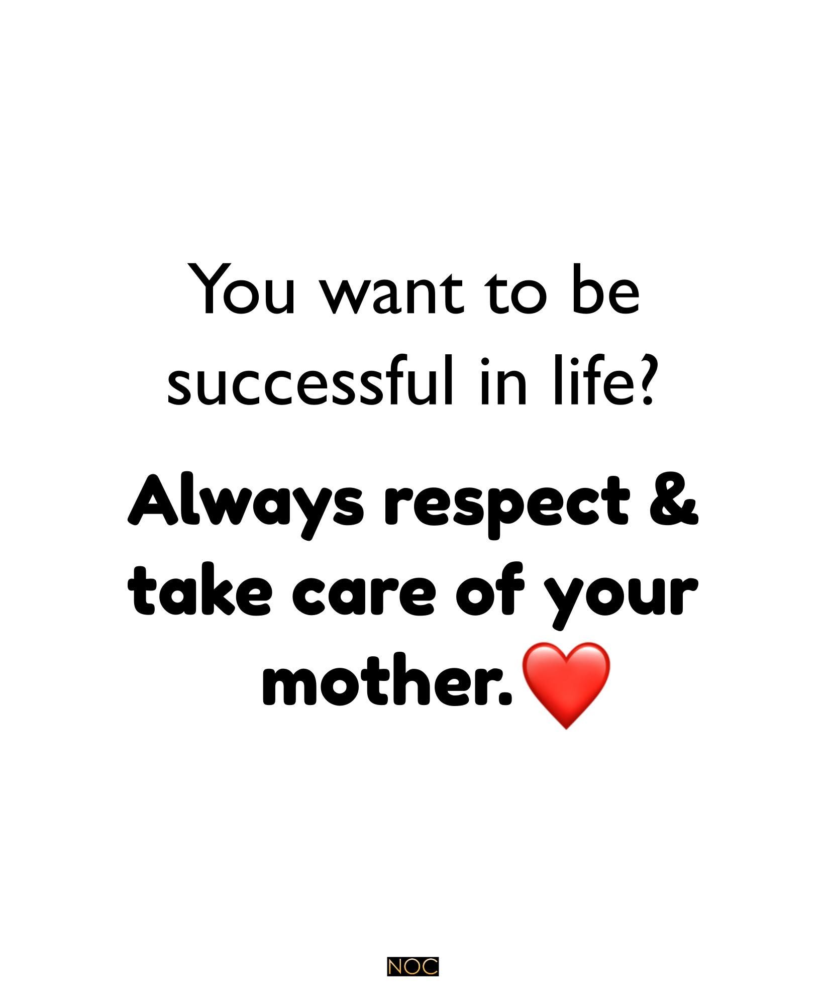 Always Respect & Take Care Of Your Mother. Pictures, Photos, and Images ...