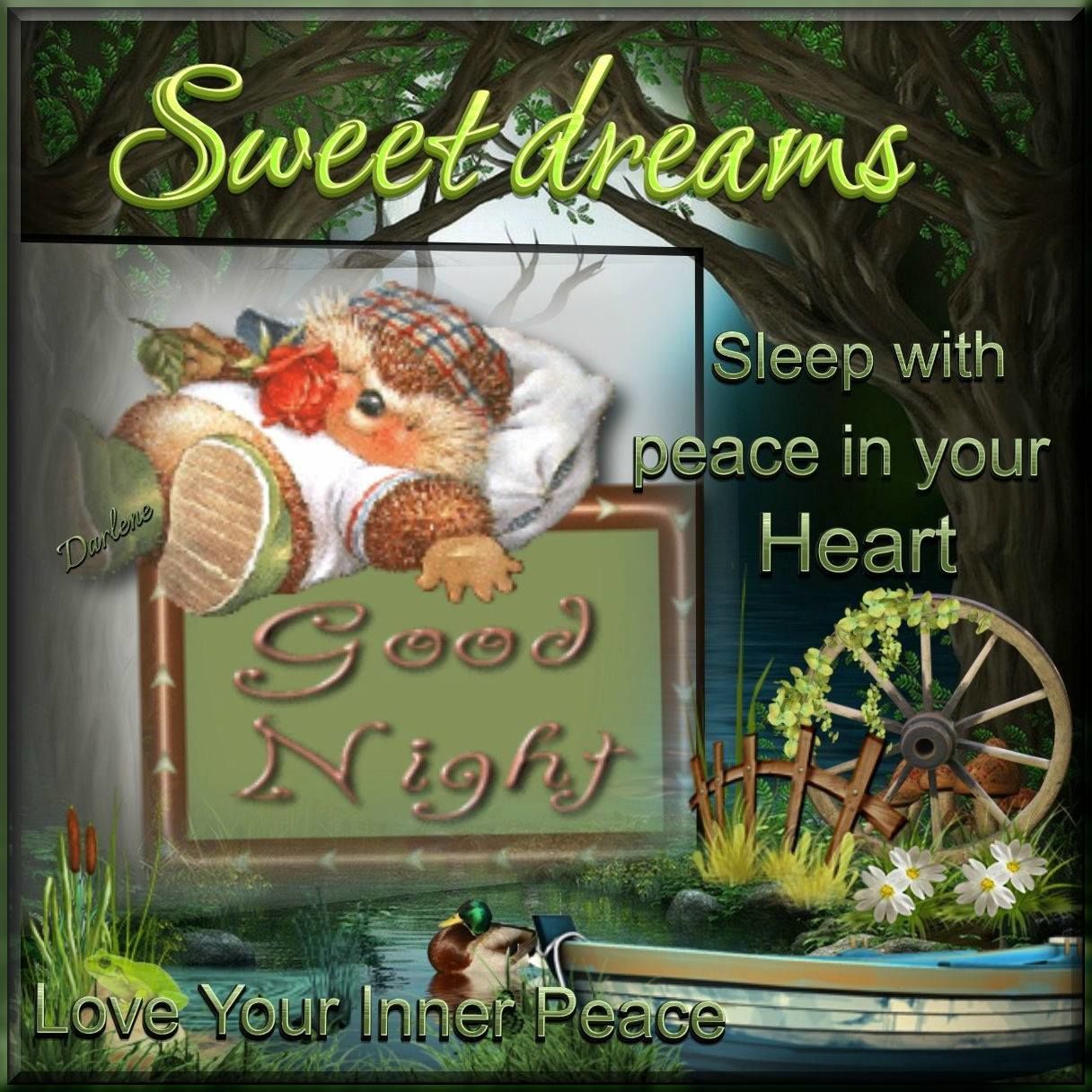 Sleep With Peace In Your Heart, Sweet Dreams. Good Night Pictures ...
