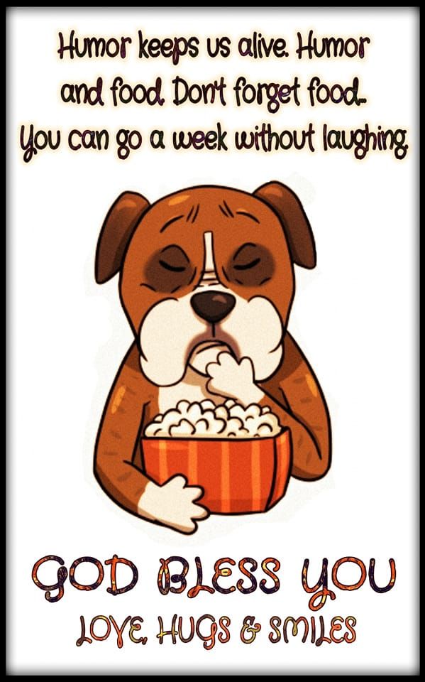 Humor Keeps Us Alive. Humor And Food. Don't Forget Food. You Can Go A ...