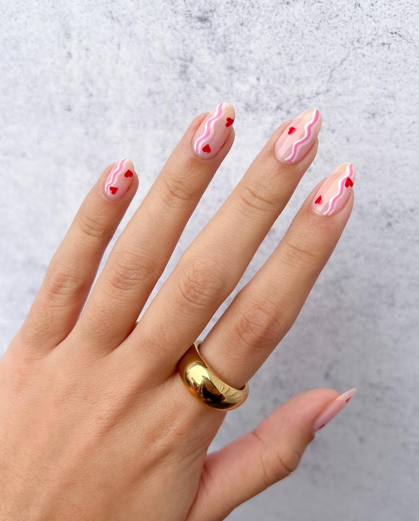 Strawberry And Cream Heart Nails Pictures, Photos, and Images for ...