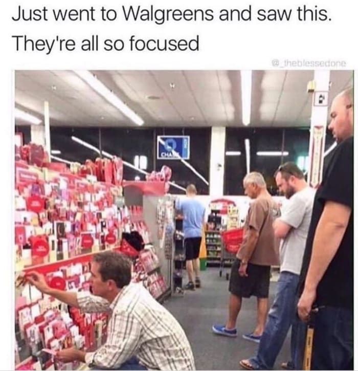 Just Went To Walgreens And Saw This. They're All So Focused. Pictures ...