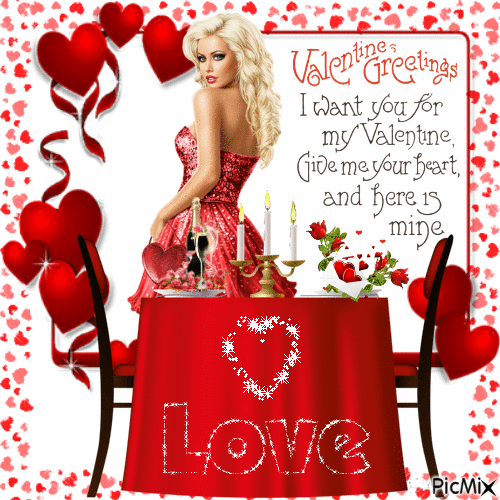 I Want You For Valentine's Day. Give Me Your Heart And Here Is Mine ...