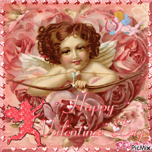 Vintage Cupid Happy Valentine's Day Gif Pictures, Photos, and Images ...