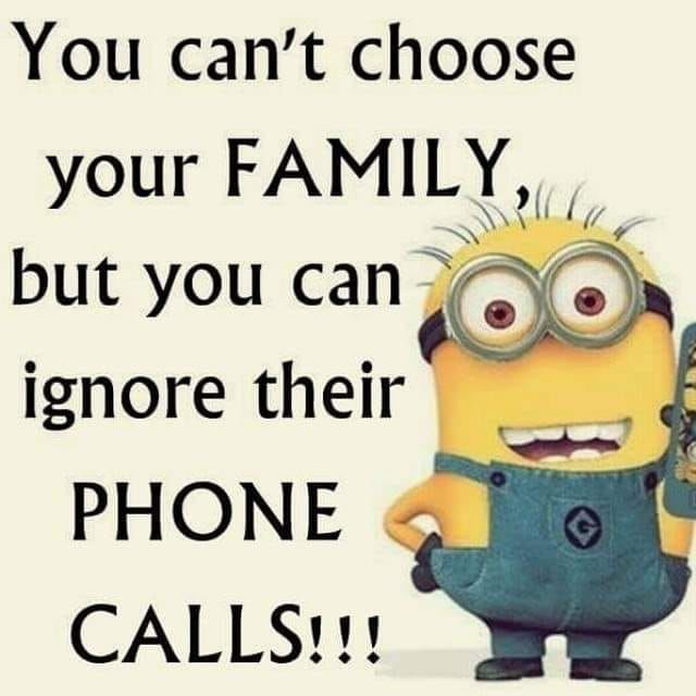 You Can't Choose Your Family But You Can Ignore Their Phone Calls ...