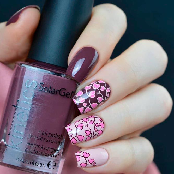 Magenta Heart Nails Pictures, Photos, and Images for Facebook, Tumblr ...