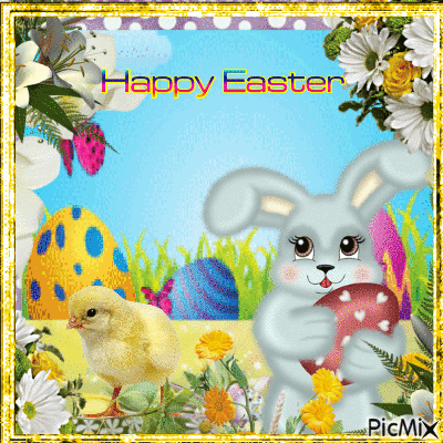 Rabbit Holding Egg - Happy Easter Pictures, Photos, and Images for ...