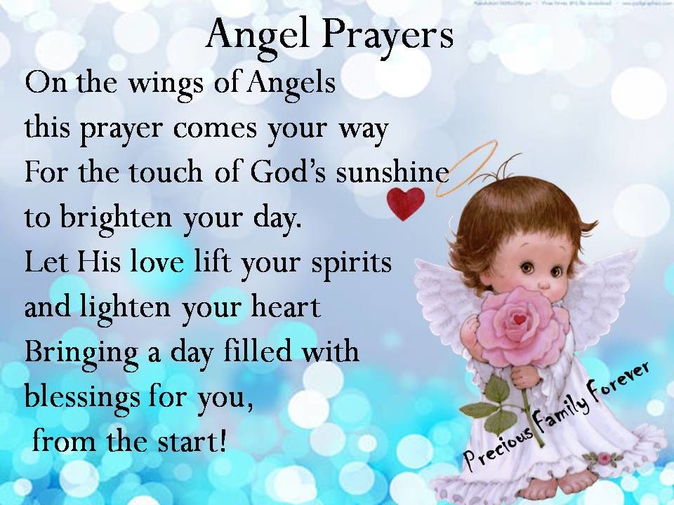 Praying Angel Sayings
