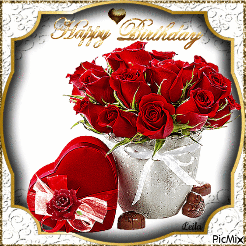 Chocolate And Roses - Happy Birthday Gif Pictures, Photos, and Images ...